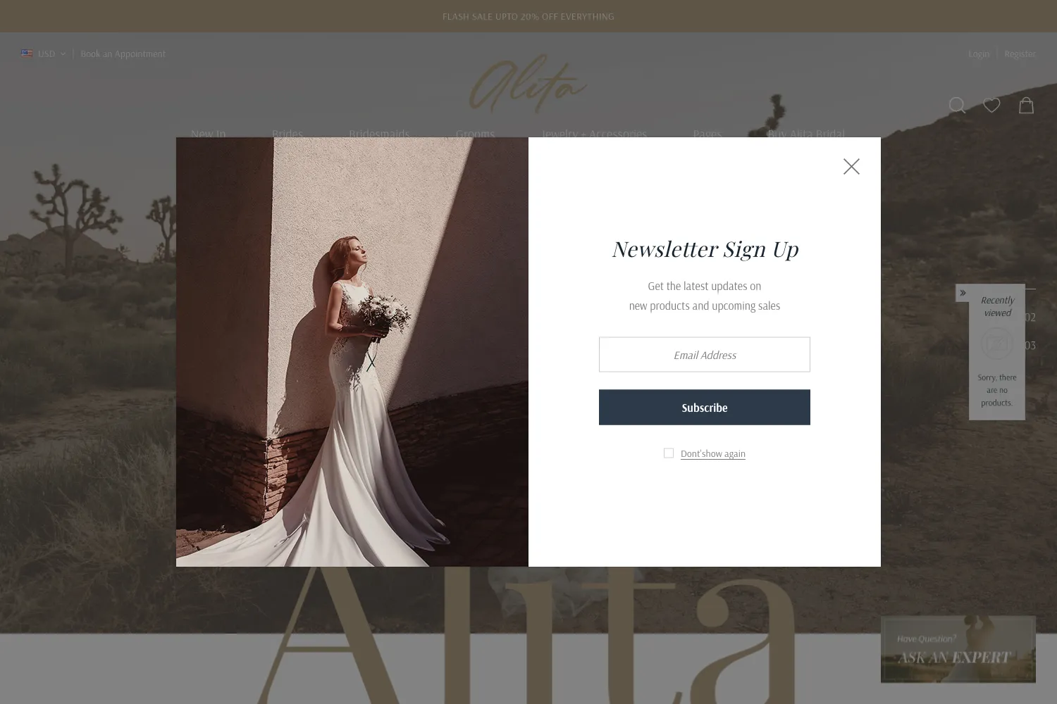 Alita Bridal - Wedding Bigcommerce Stencil Template